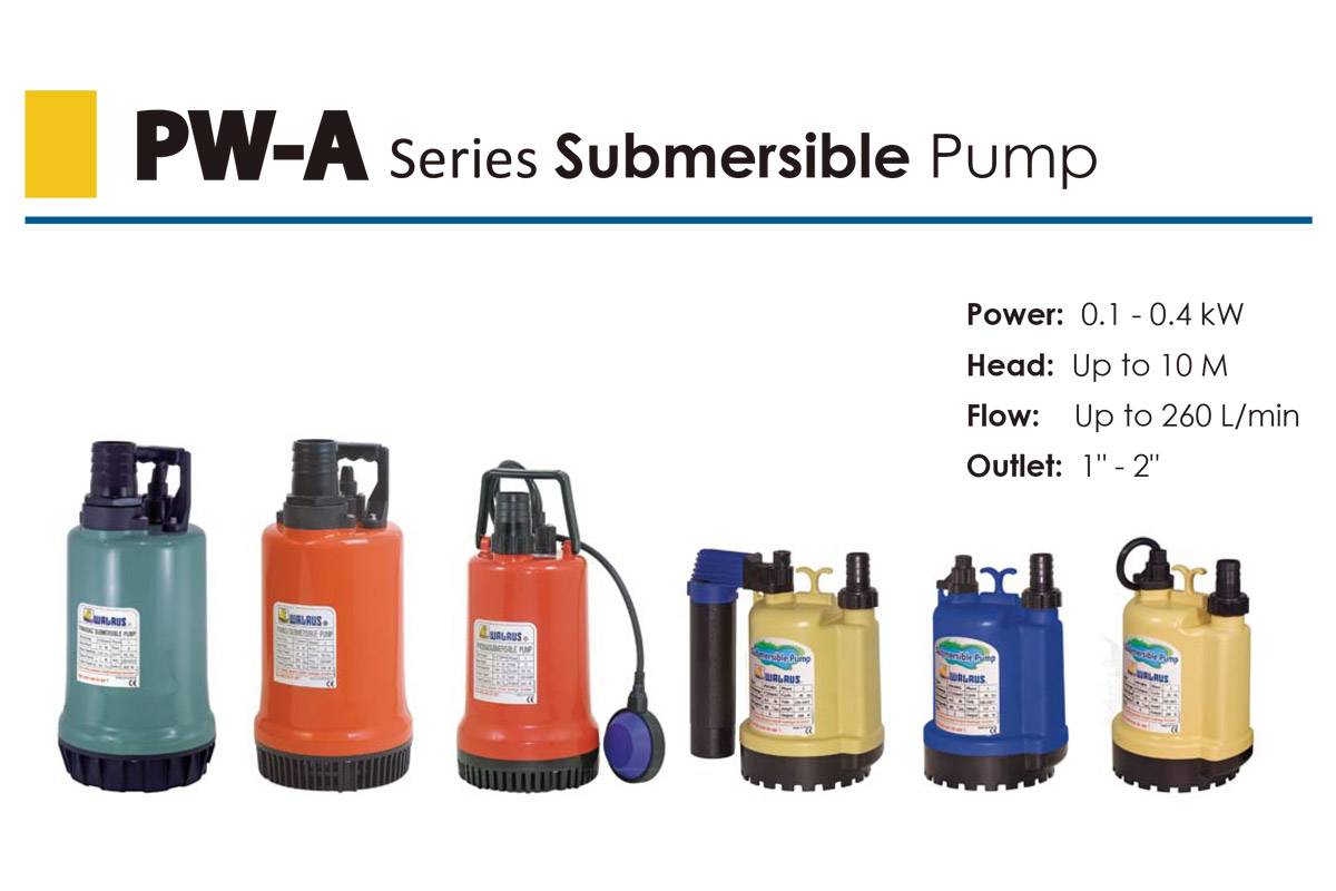 Submersible Pump ( PW100A) - Walrus Pump Thailand