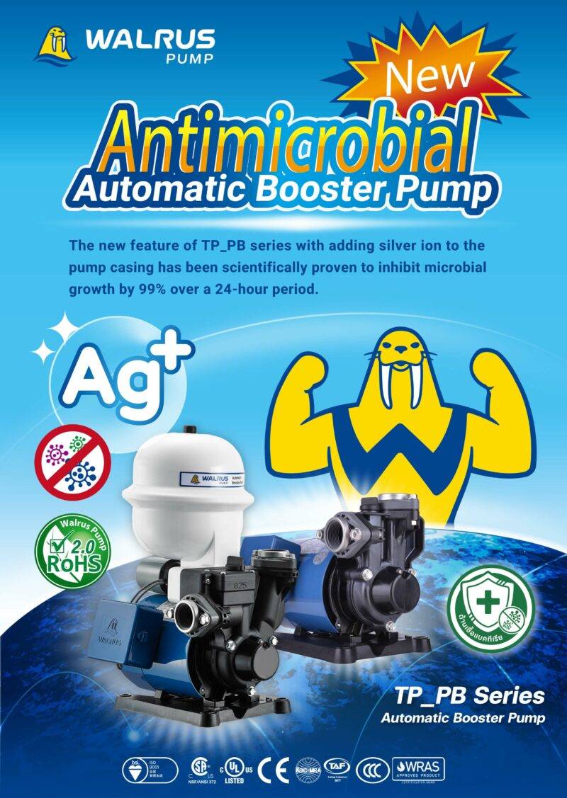 จำหน่าย บูสเตอร์ปั๊ม TP820PB ปั๊มน้ำอัตโนมัติ คุณภาพเยี่ยม - Walrus pump